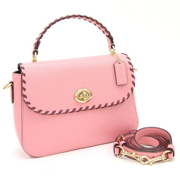 Coach | Bags | Coach Handbag Marley Top Handle Satchel C47 Pink Leather ...